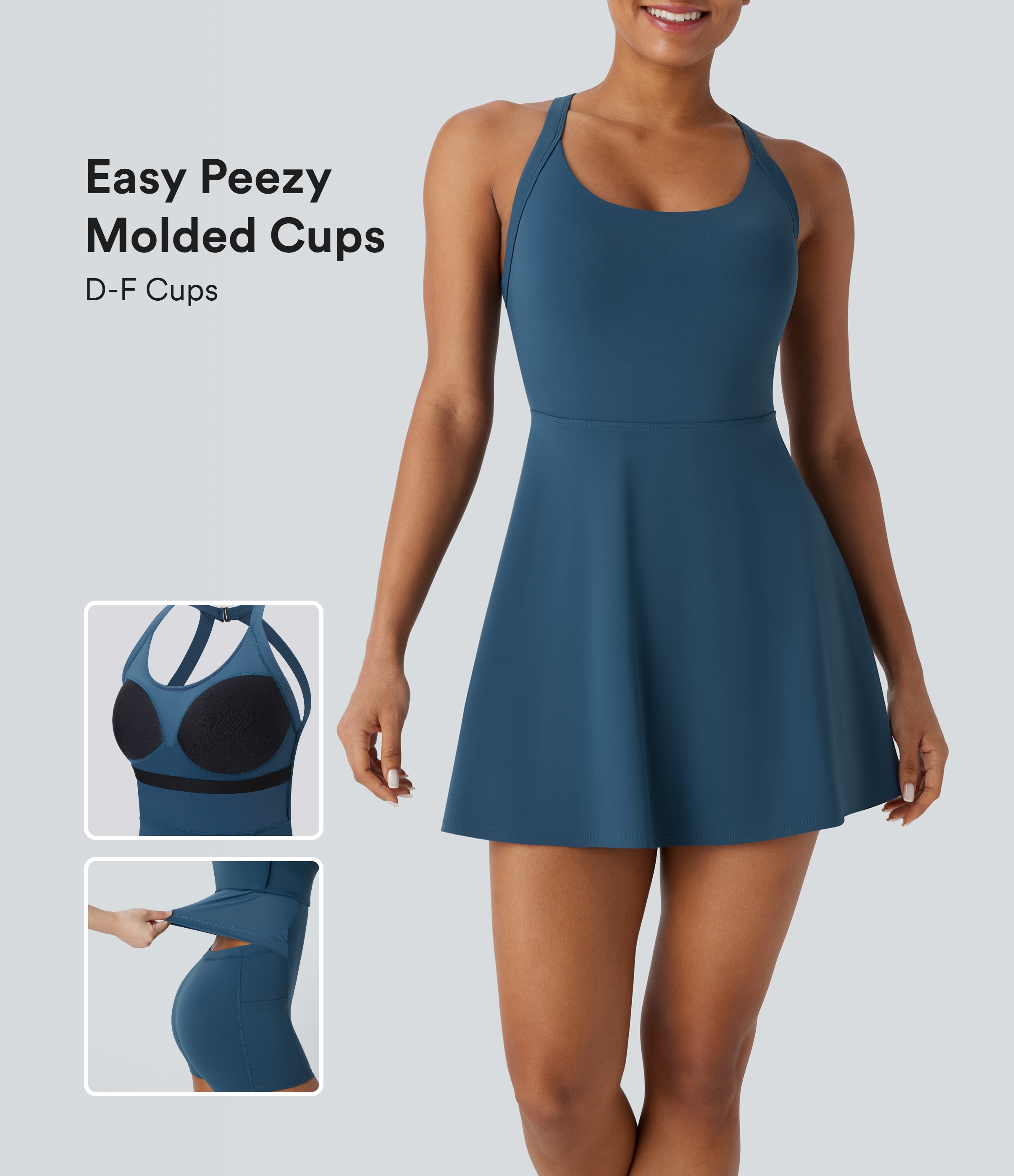 Women’s Softlyzero™ Airy Molded Cups Backless Twisted Cool Touch Dance ...