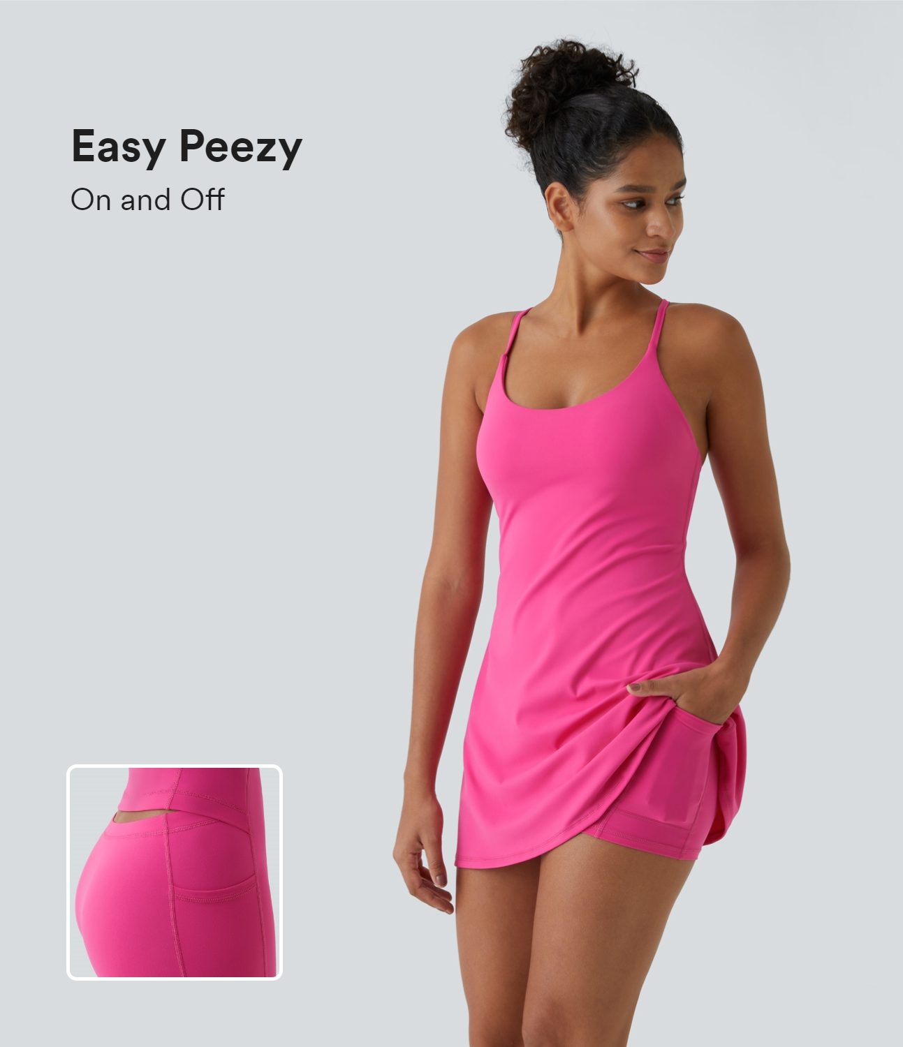 Women’s Softlyzero™ Plush Backless Active Dress-Easy Peezy Edition - Halara