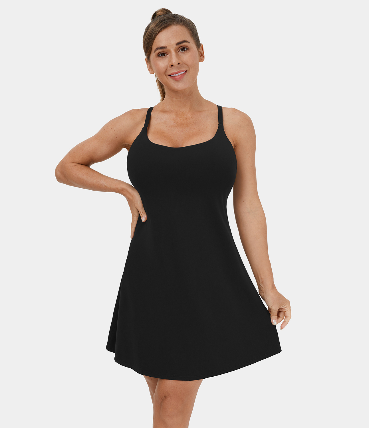 Women's Everyday Cloudful® Backless 2-in-1 Activity Dress-Wannabe-DD ...