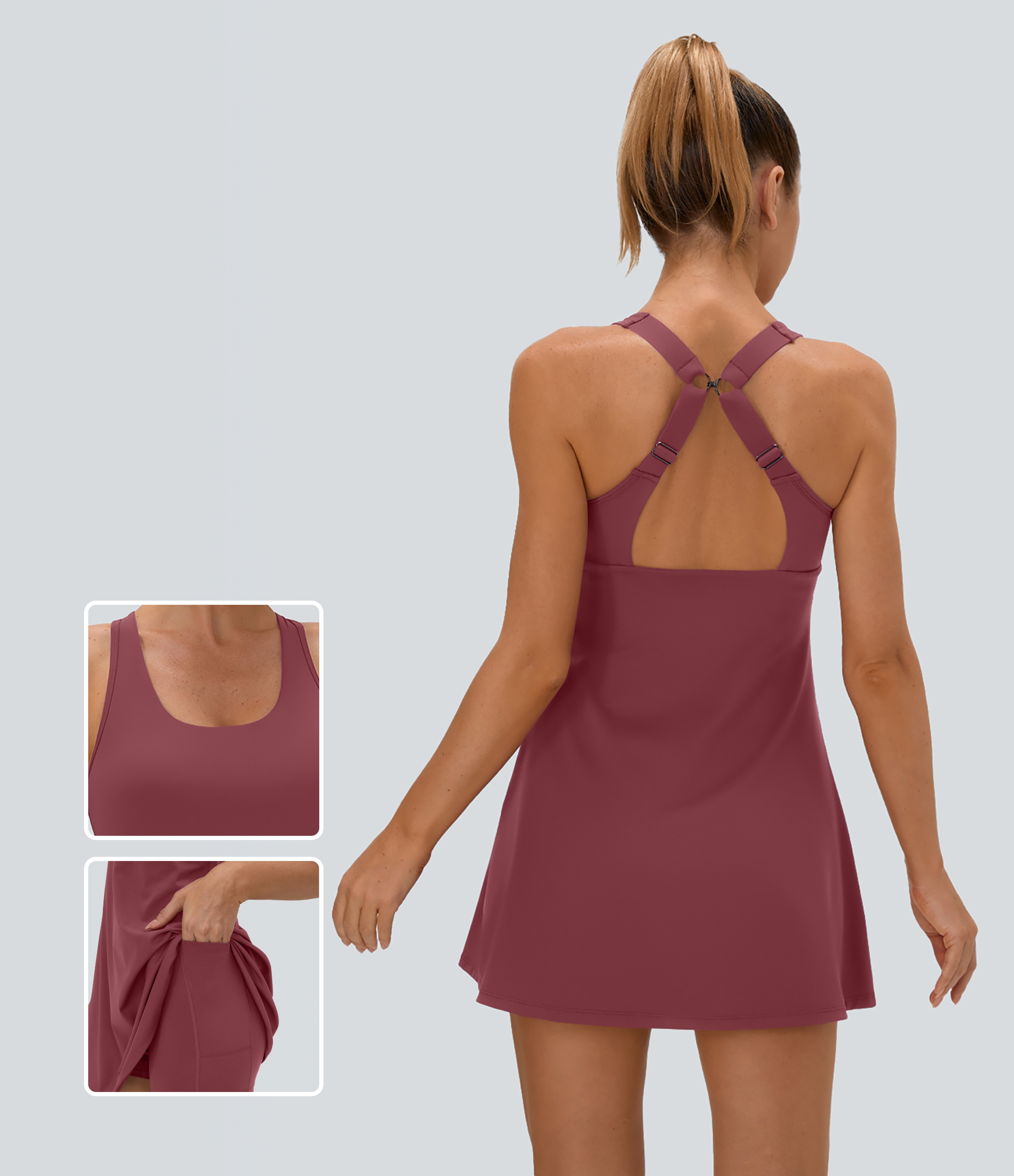 Women’s Softlyzero™ Airy Adjustable Strap Backless Side Pocket 2-in-1 ...