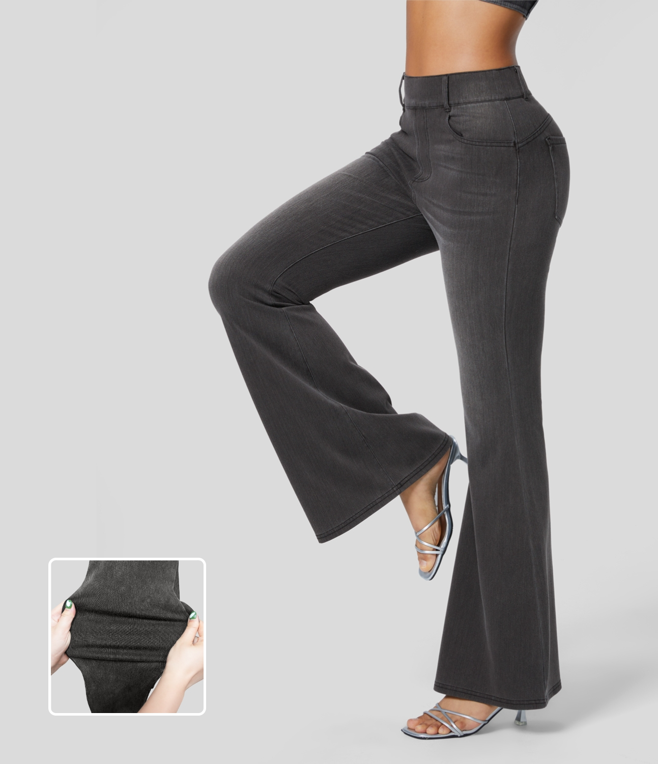 Women’s Halara Flex™ High Waisted Multiple Pockets Stretchy Knit Work ...