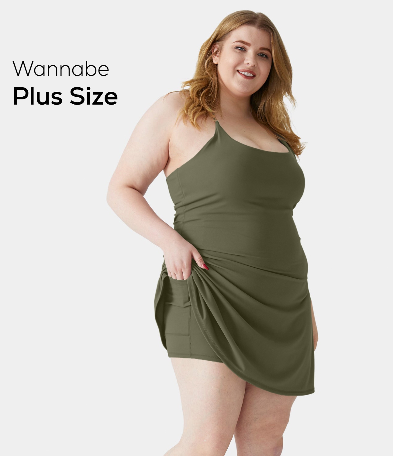 Women’s Everyday Cloudful™ Fabric Plus Size Dress-Wannabe - HALARA