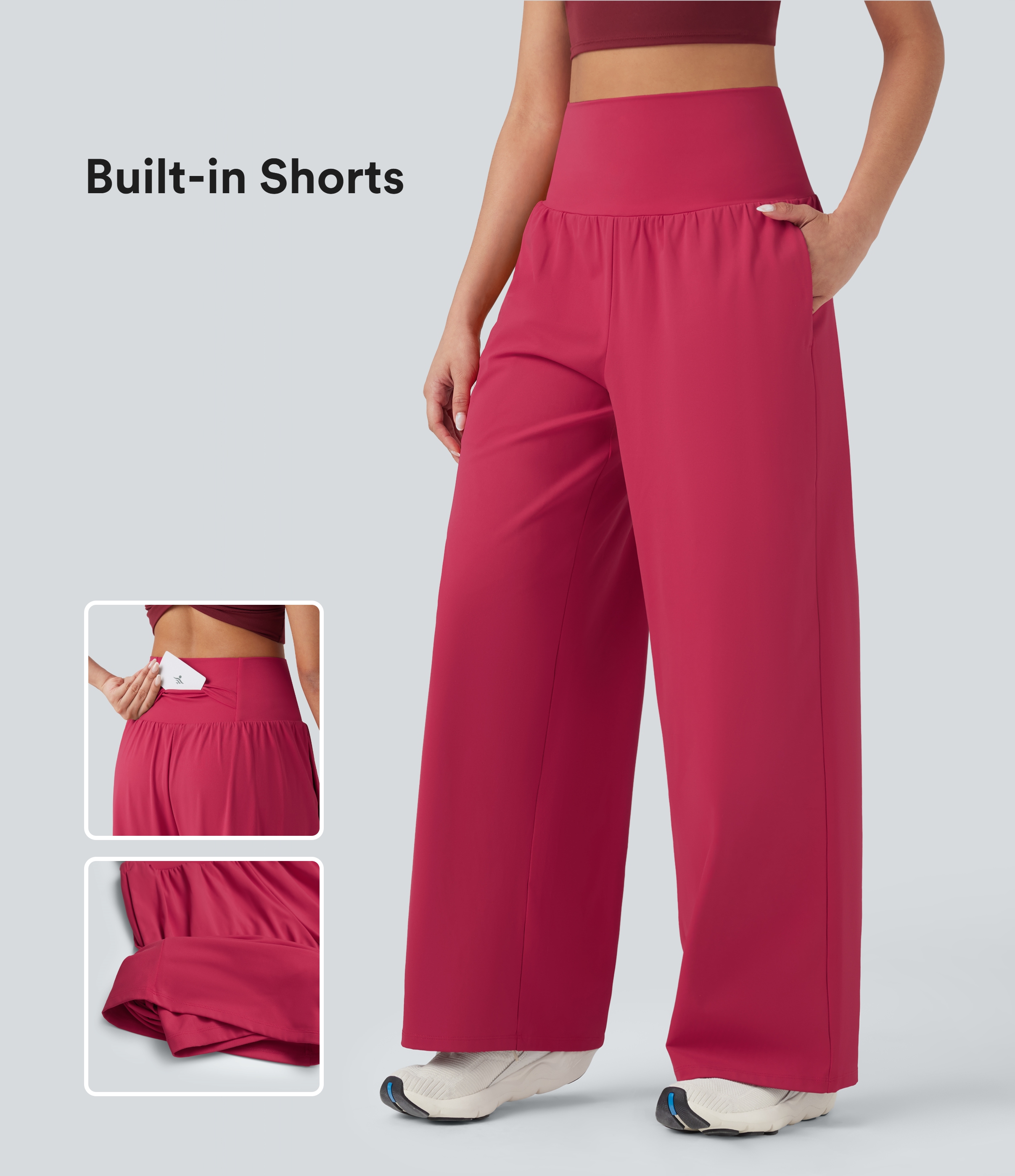 Women’s Softlyzero™ Airy Super High Waisted 2-in-1 Straight Leg Yoga ...