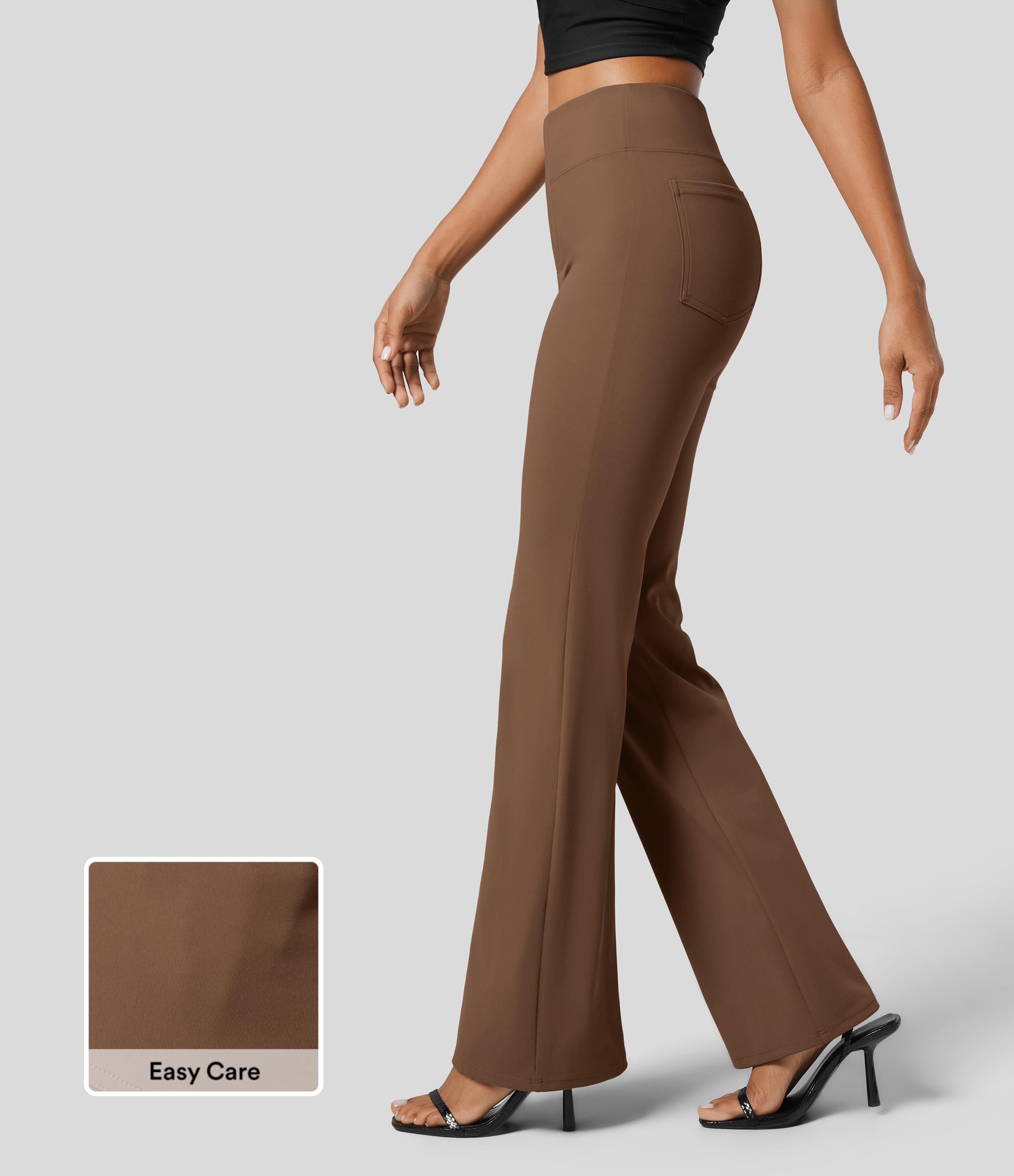 Women’s Halara Flex™ High Waisted Back Side Pocket Slight Flare Work ...