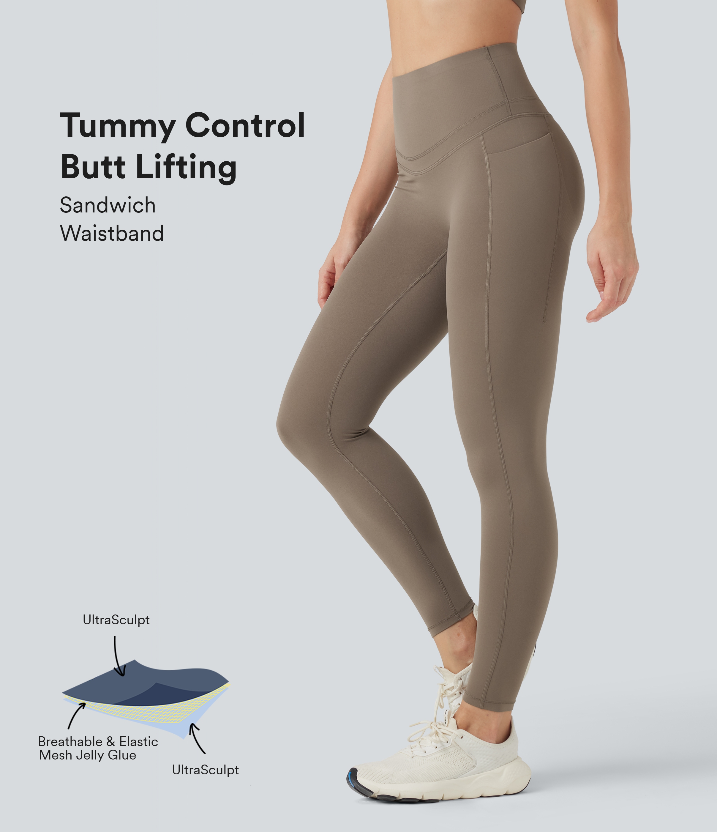 Women’s Halara UltraSculpt™ SoCinched High Waisted Butt Lifting Tummy ...