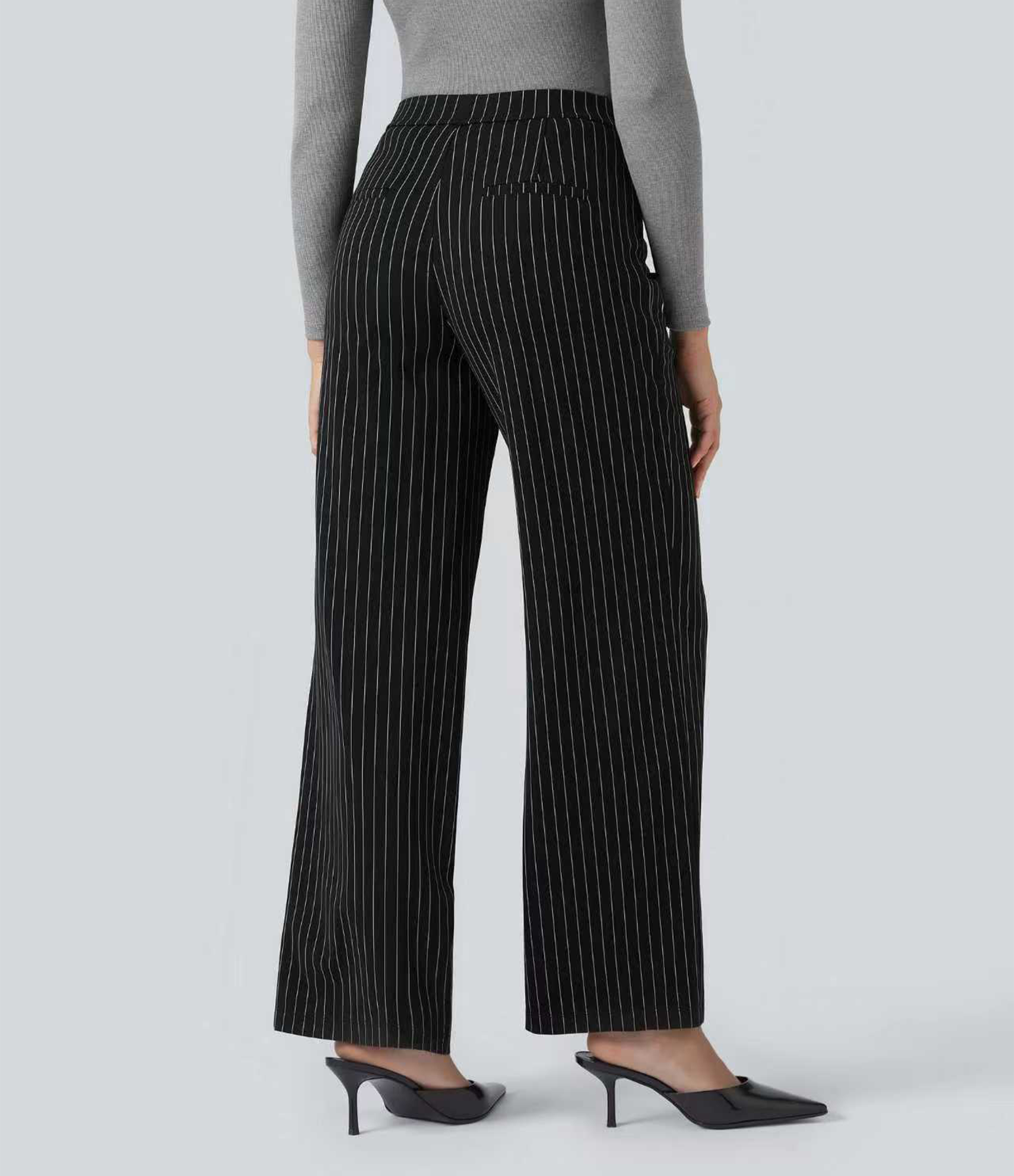 Women’s Halara Flex™ High Waisted Straight Leg Cool Touch Stripe Work ...