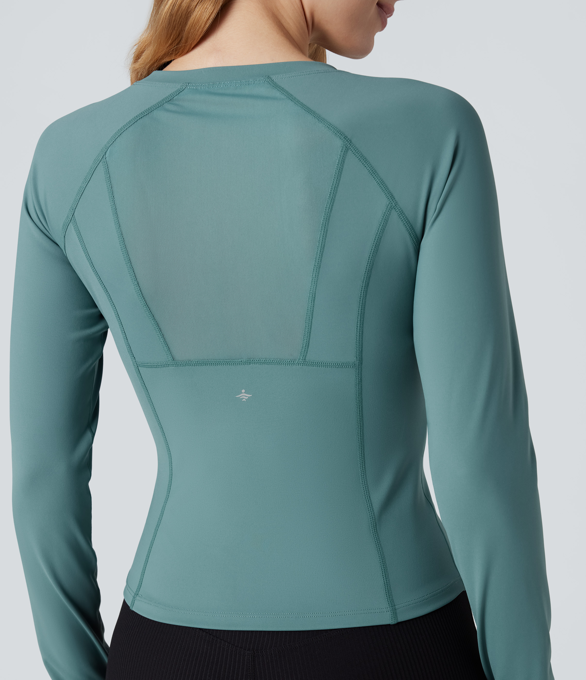 Women’s SoftlyZero™ Airy Round Neck Long Sleeve Thumb Hole Contrast ...