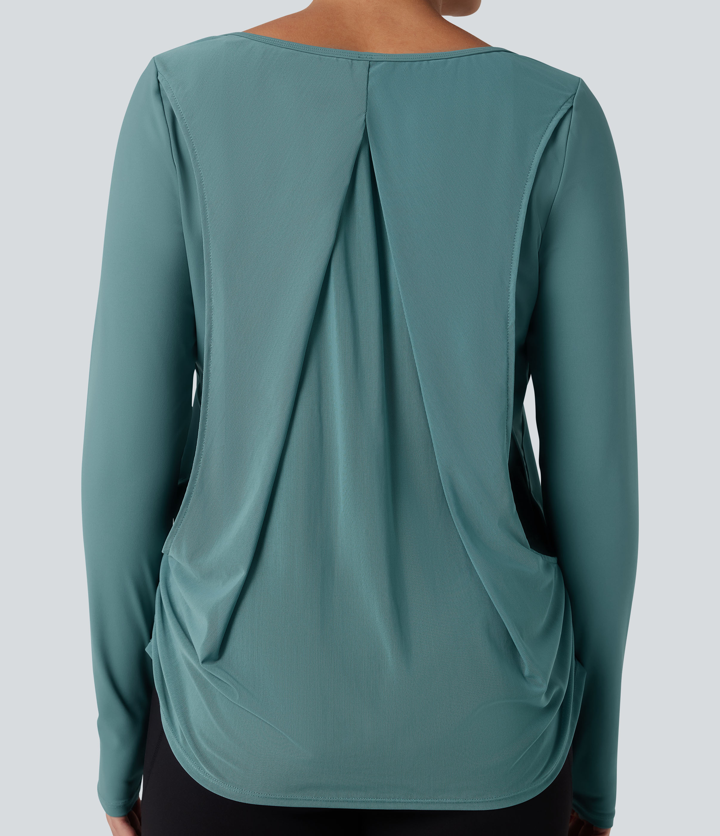Women’s SoftlyZero™ Airy Long Sleeve Thumb Holes Contrast Mesh Cut-out ...