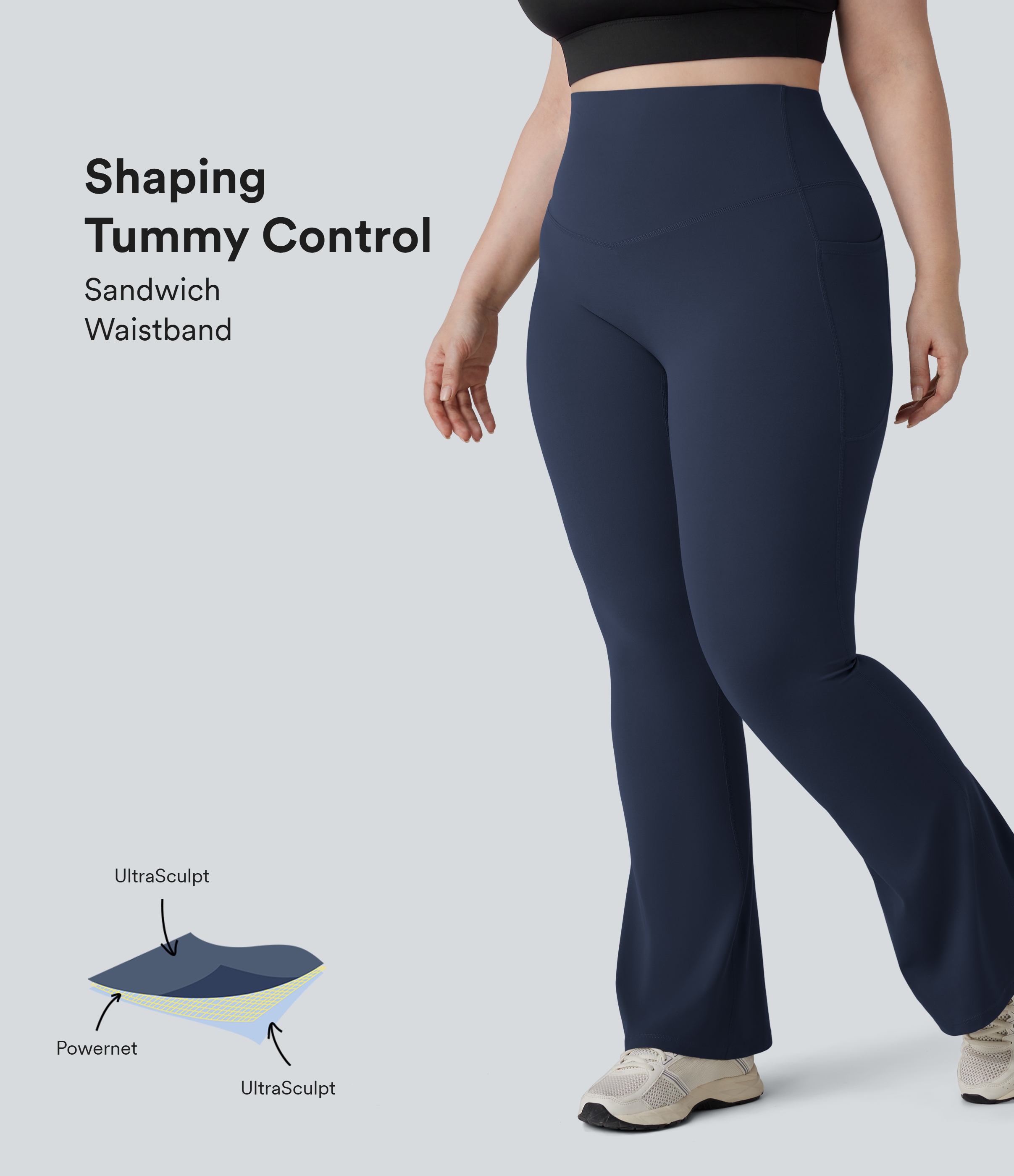 Women’s Halara UltraSculpt™ High Waisted Tummy Control Pocket Shaping ...