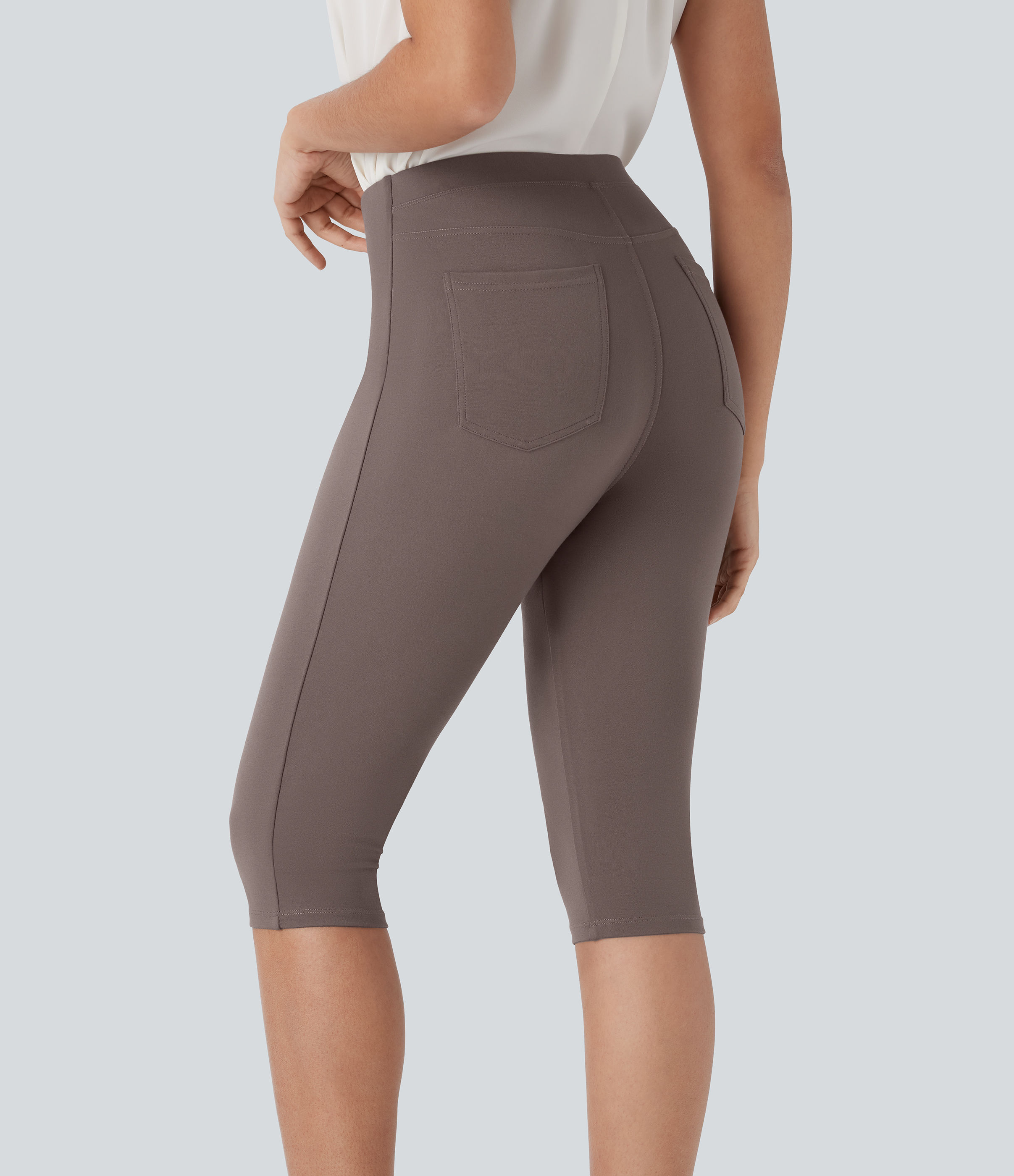 Women’s Halara Flex™ High Waisted Pocket Slim Pedal Pusher Casual Pants ...