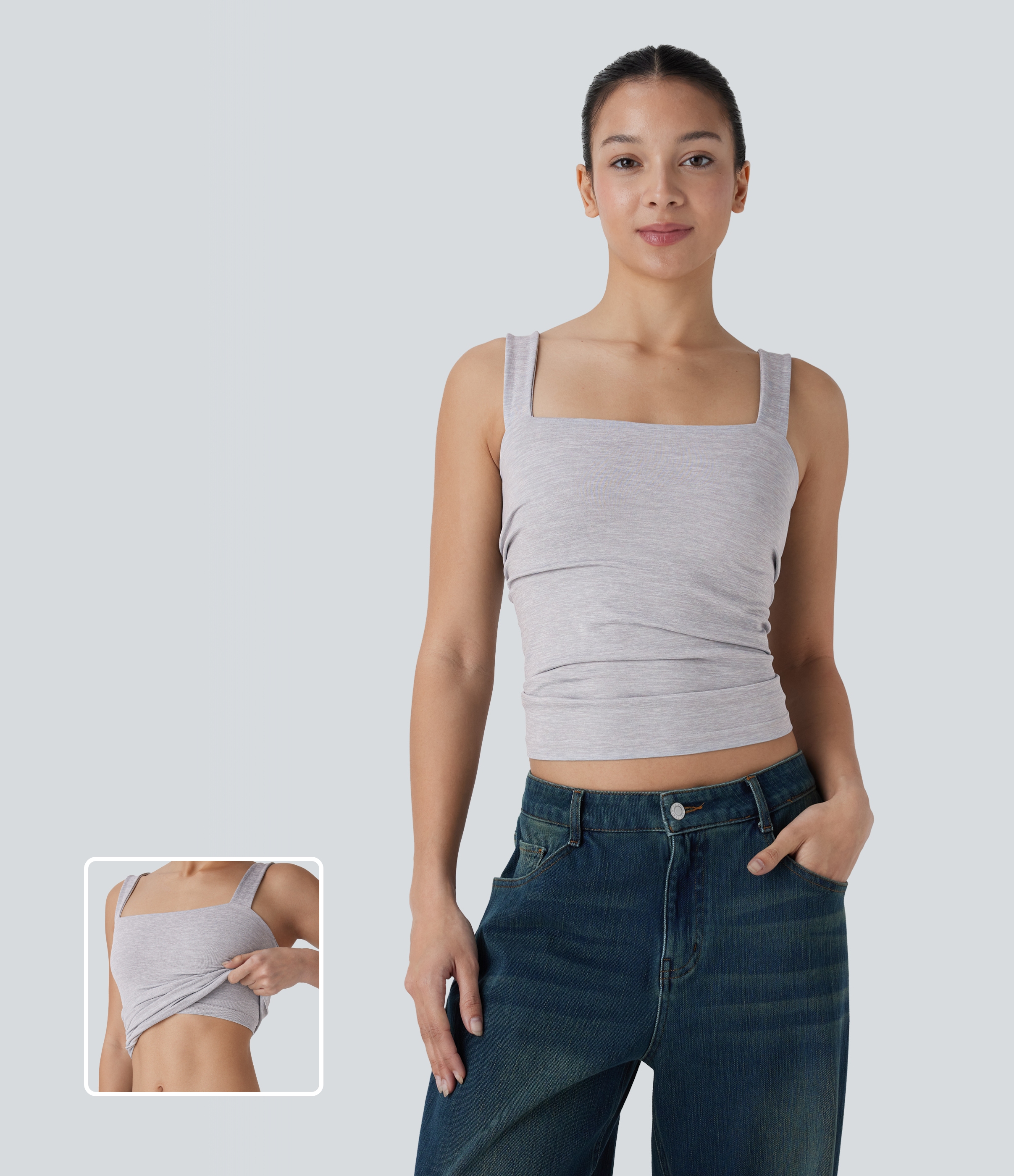 Women’s OneForm Seamless Flow 2-in-1 Lounge Top - Halara