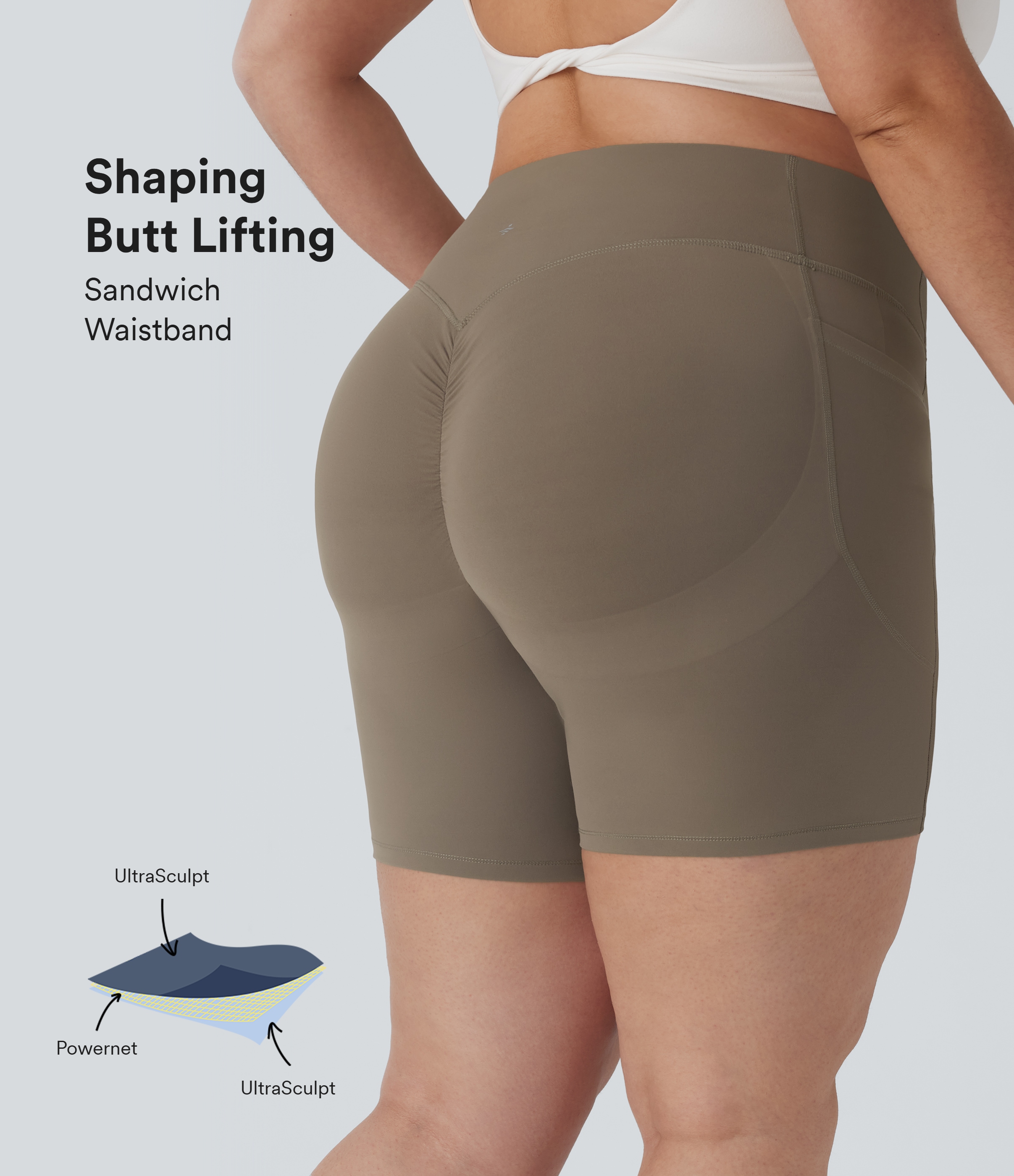 Women’s Plus Size Halara UltraSculpt™ SoCinched High Waisted Scrunch Butt Lifting Tummy Control ...