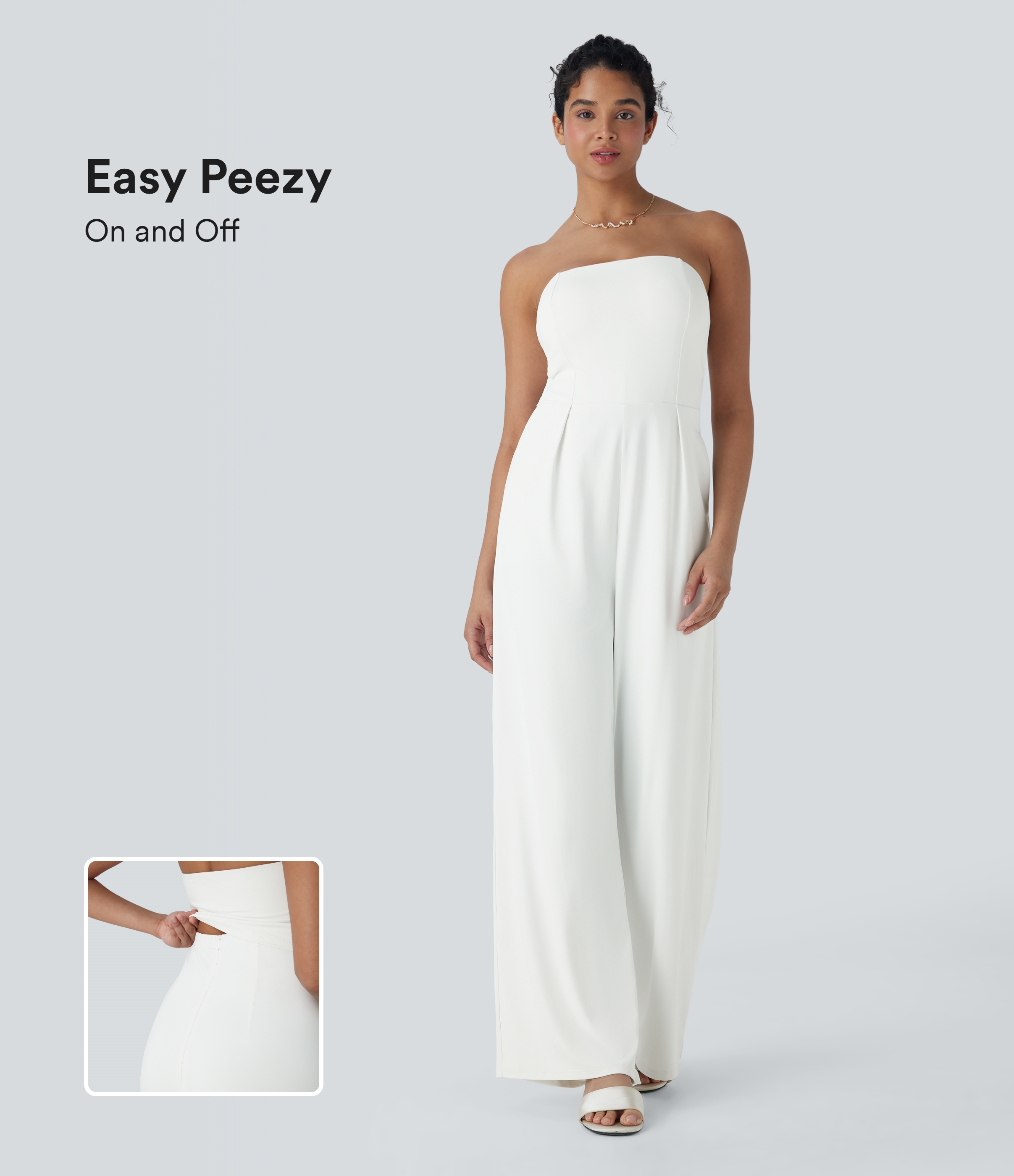 Women’s Tube Pocket Wide Leg Jumpsuit-Easy Peezy - Halara