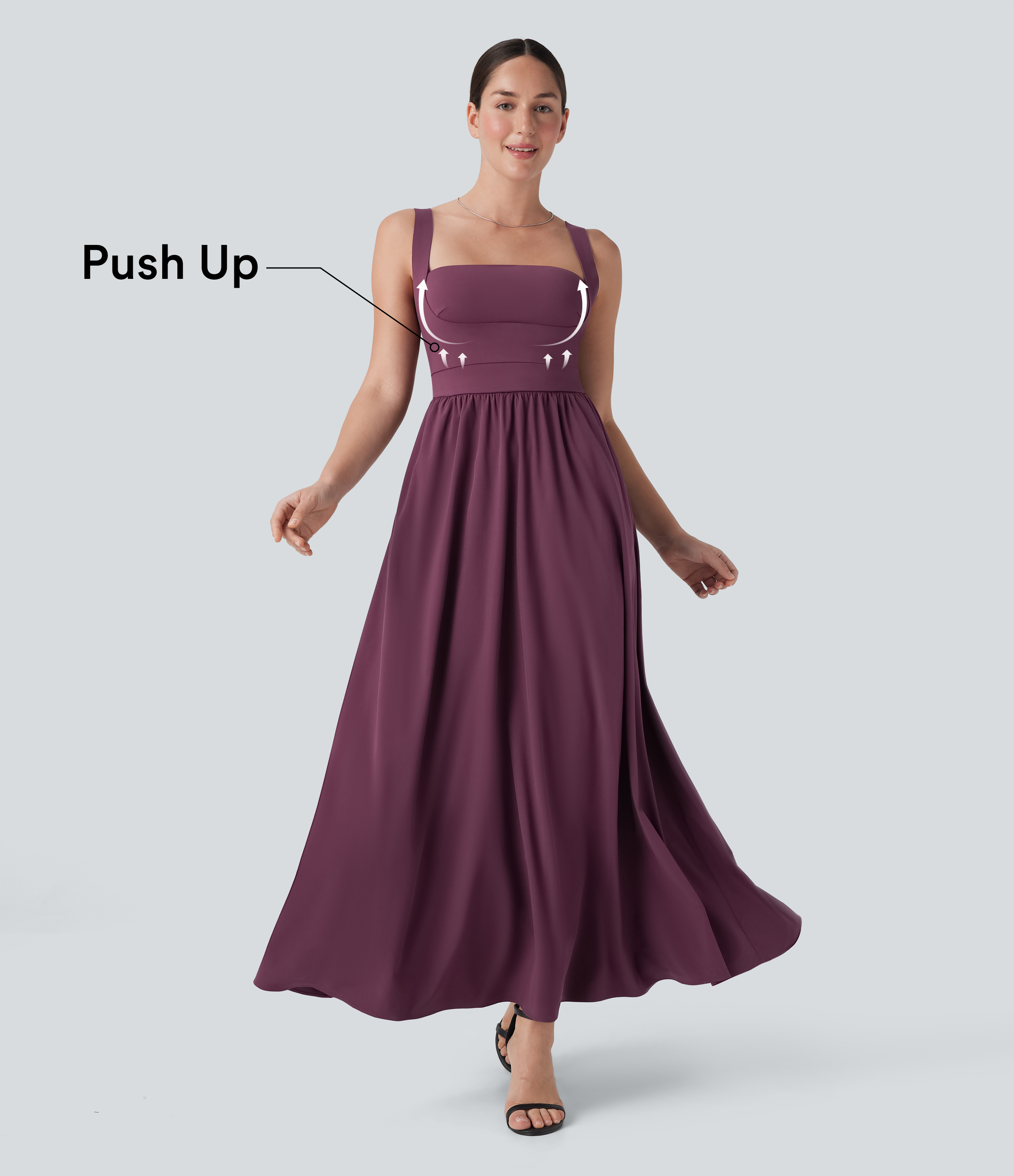 Women’s Breezeful™ Push Up Flowy Quick Dry Maxi Casual Dress with ...