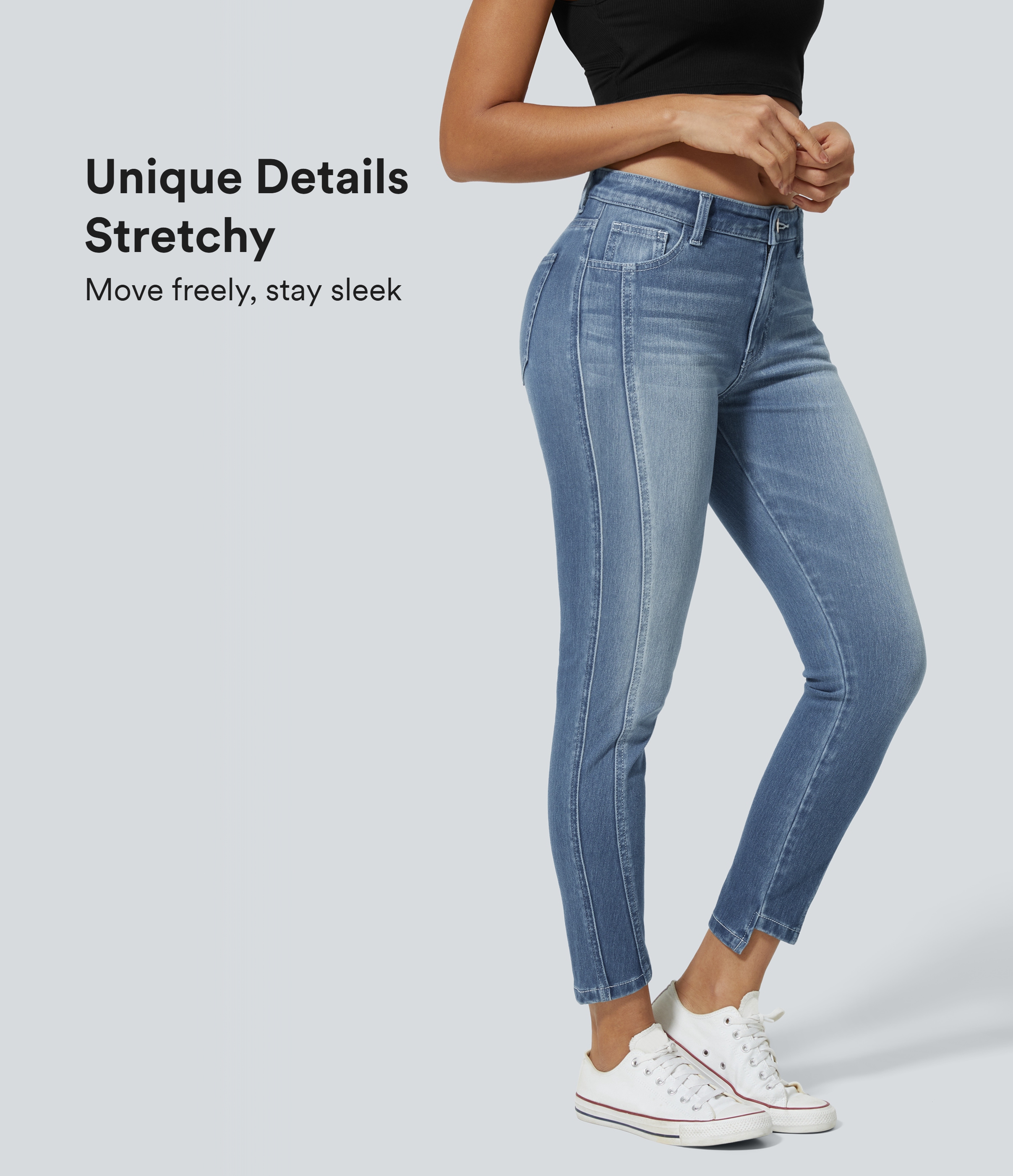 Women’s Halara Flex™ Mid Low Rise Zipper Pockets Women Fit Casual ...