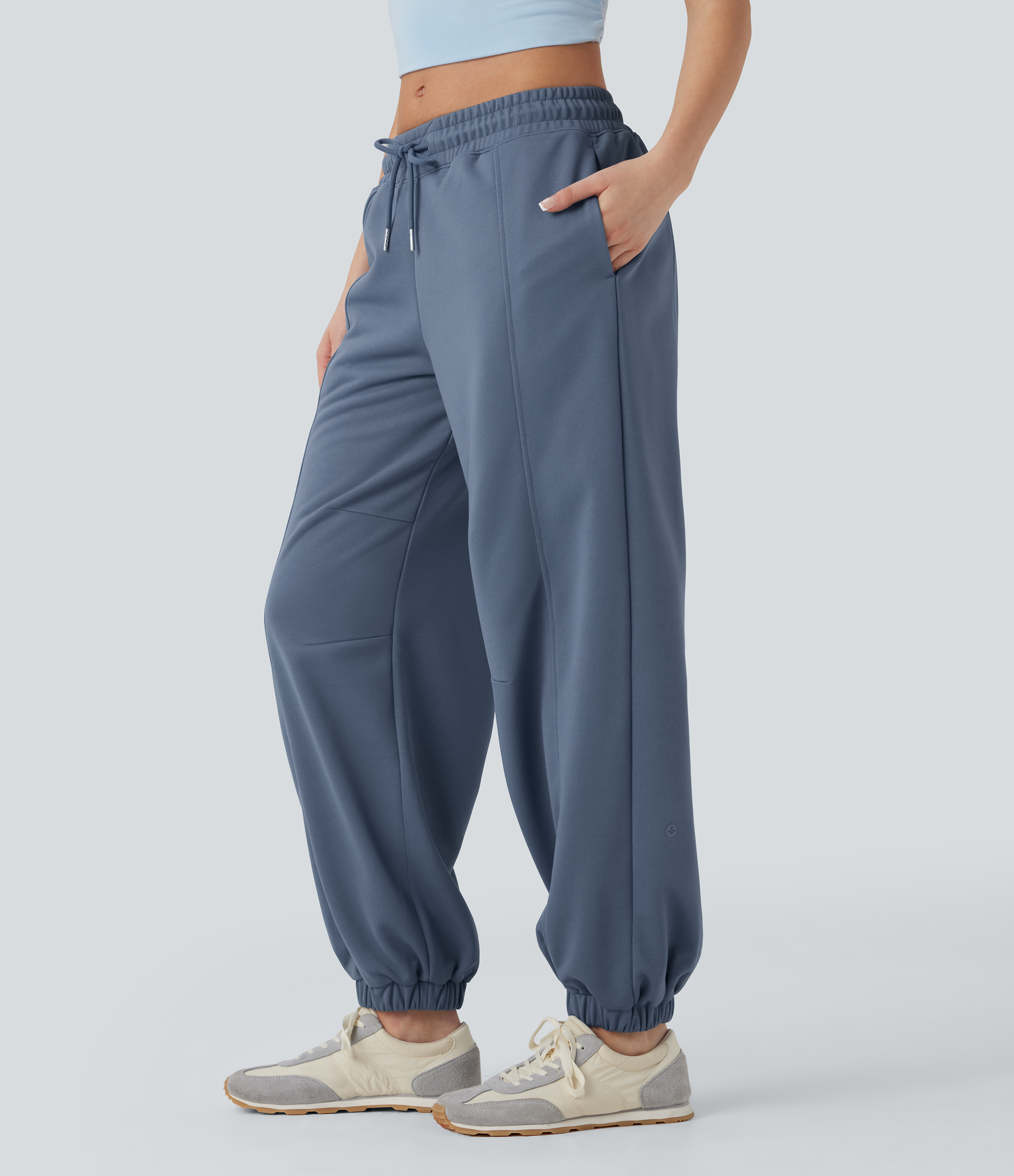 Women’s Low Rise Drawstring Casual Joggers with Pockets - Halara