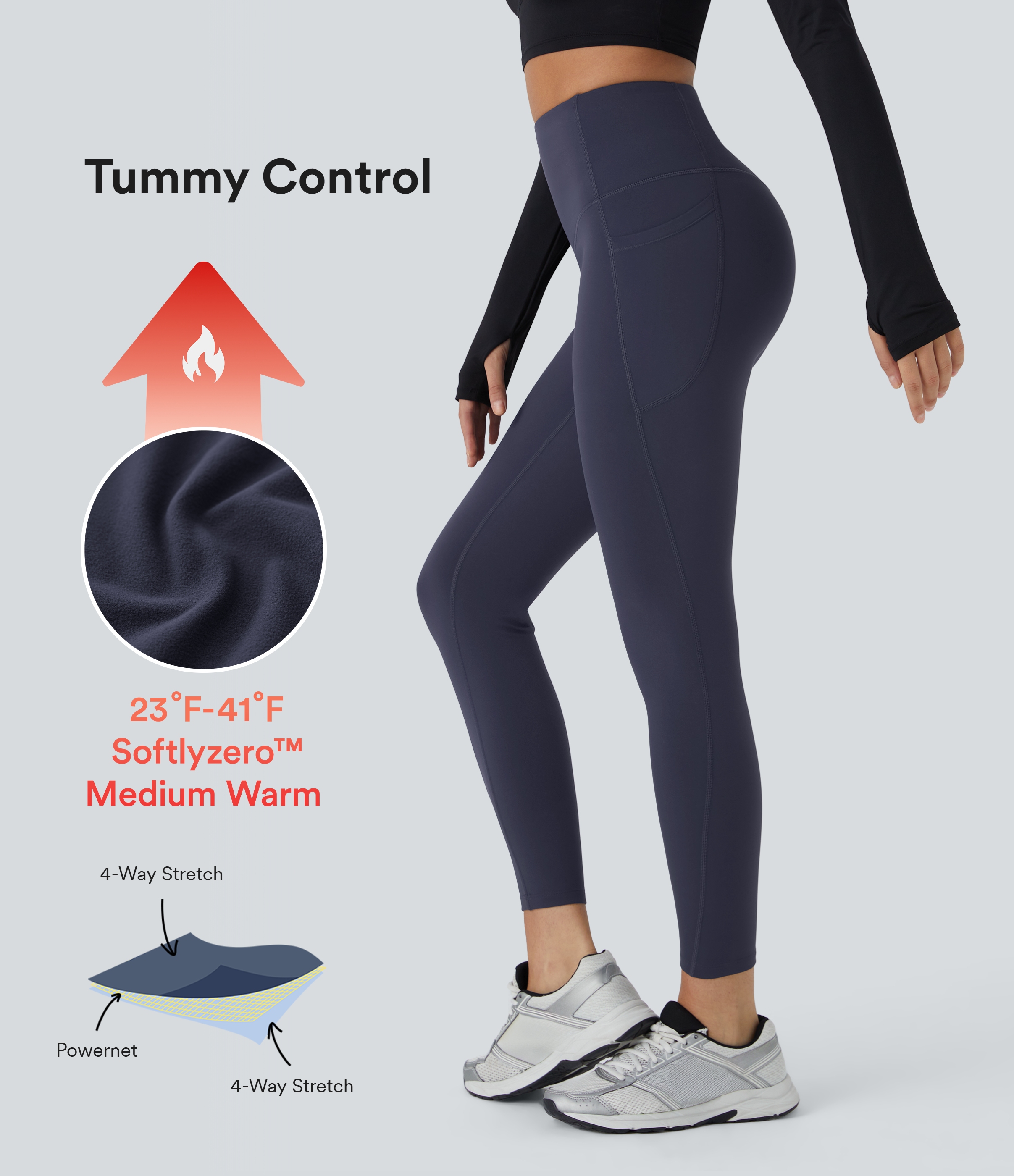 Women’s SoftlyZero™ Plush Thermal High Waisted Tummy Control Tights ...