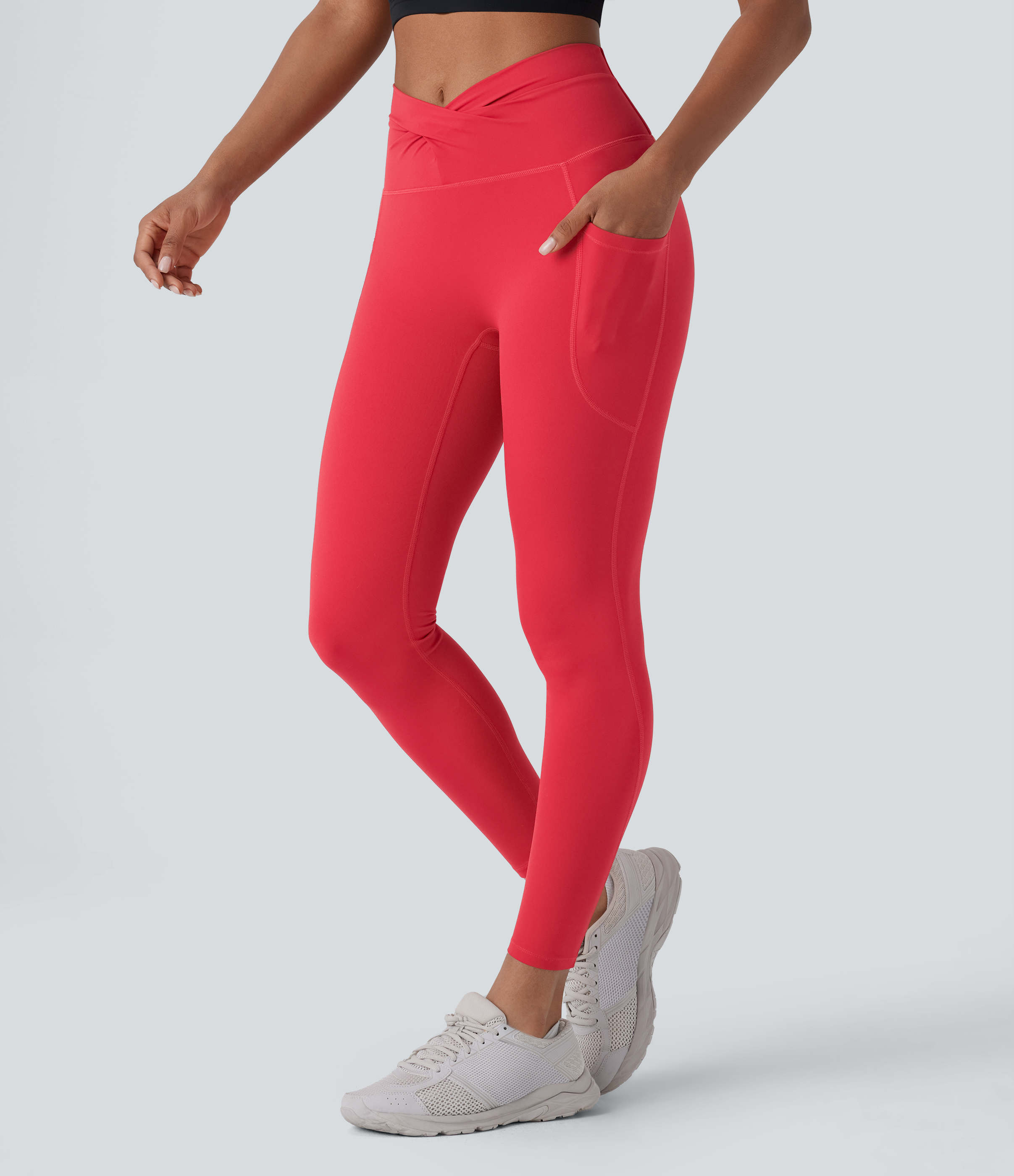 Women’s Halara UltraSculpt™ High Waisted Crossover Pocket Yoga Leggings - Halara