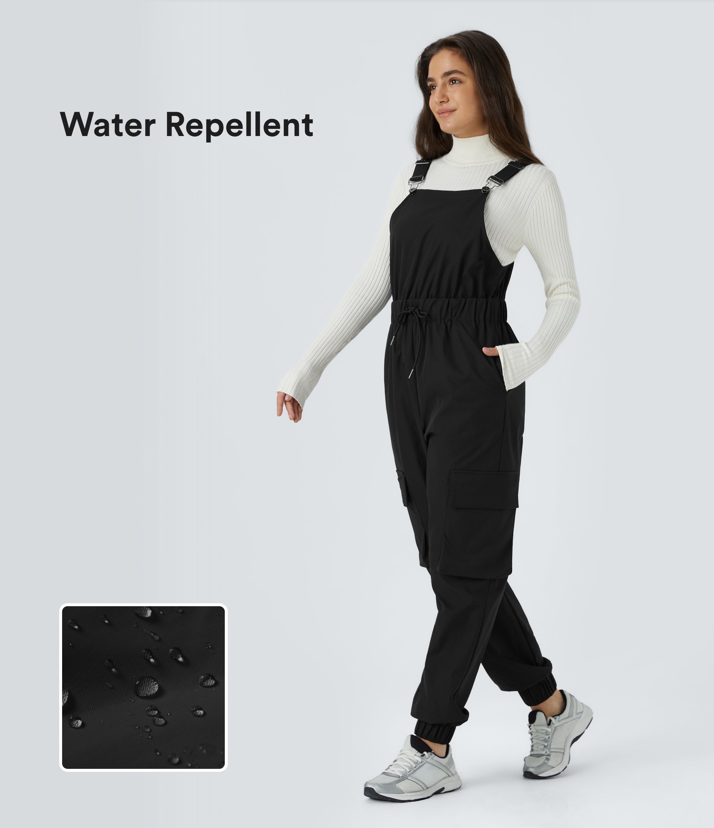 Women’s Water Repellent Wear-Resistant Drawstring Pockets Hiking Cargo ...
