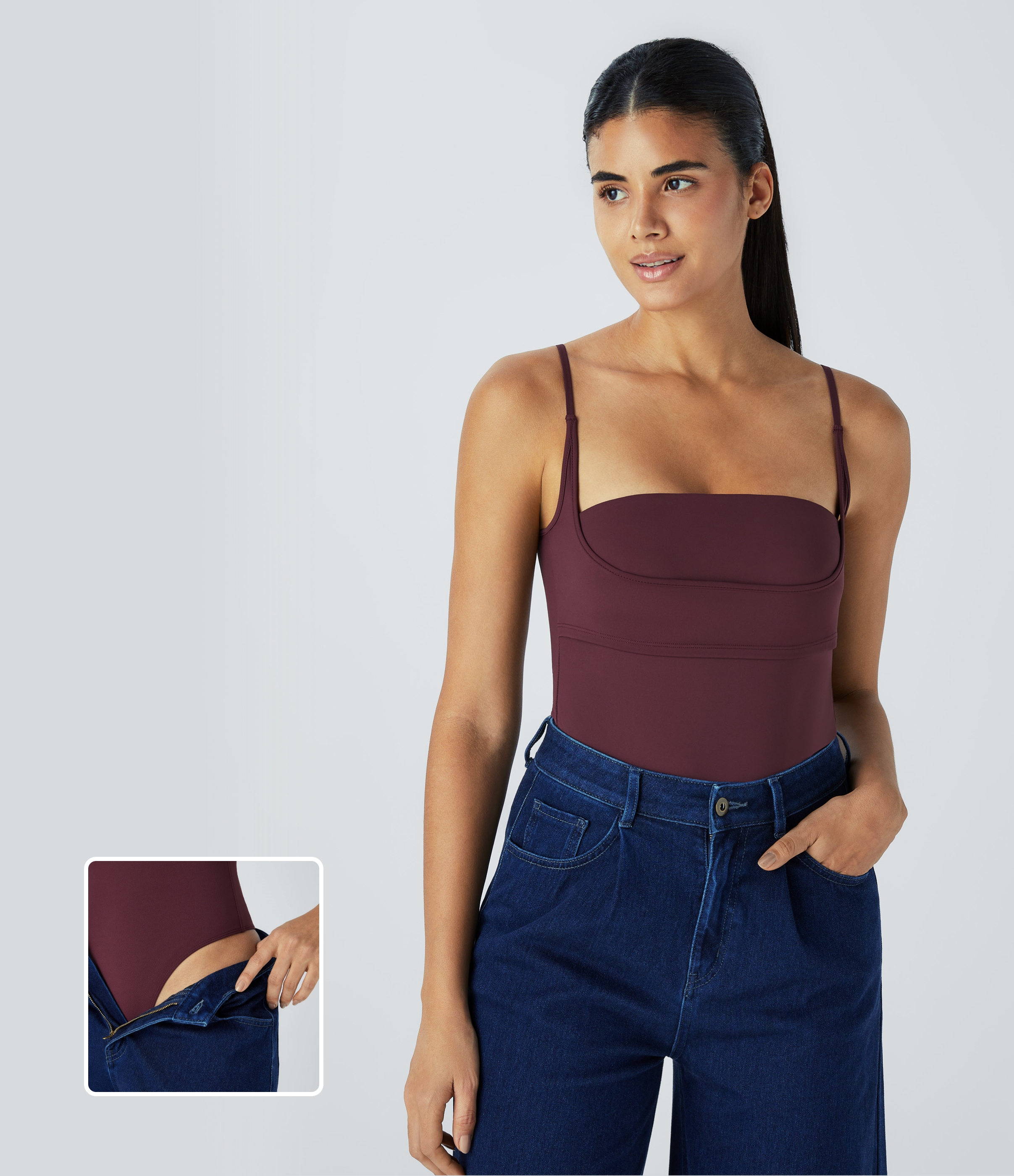 Women’s SoftlyZero™ Airy Cool Touch Casual Slip Bodysuit-UPF50+ - Halara